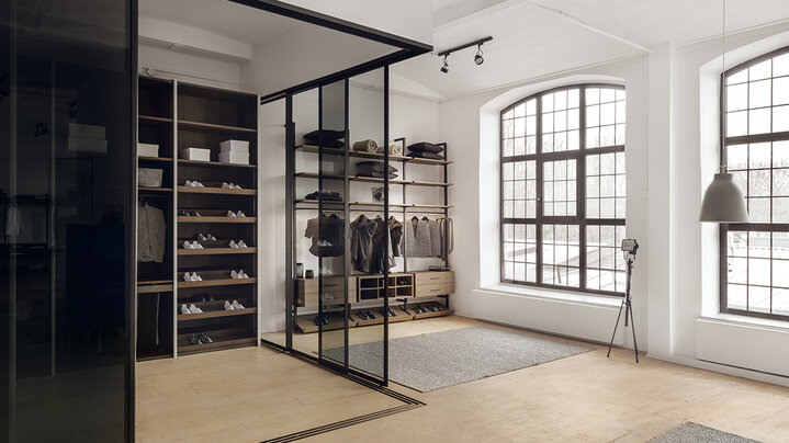 Sliding door, Wall partitioning and Closet system | raumplus